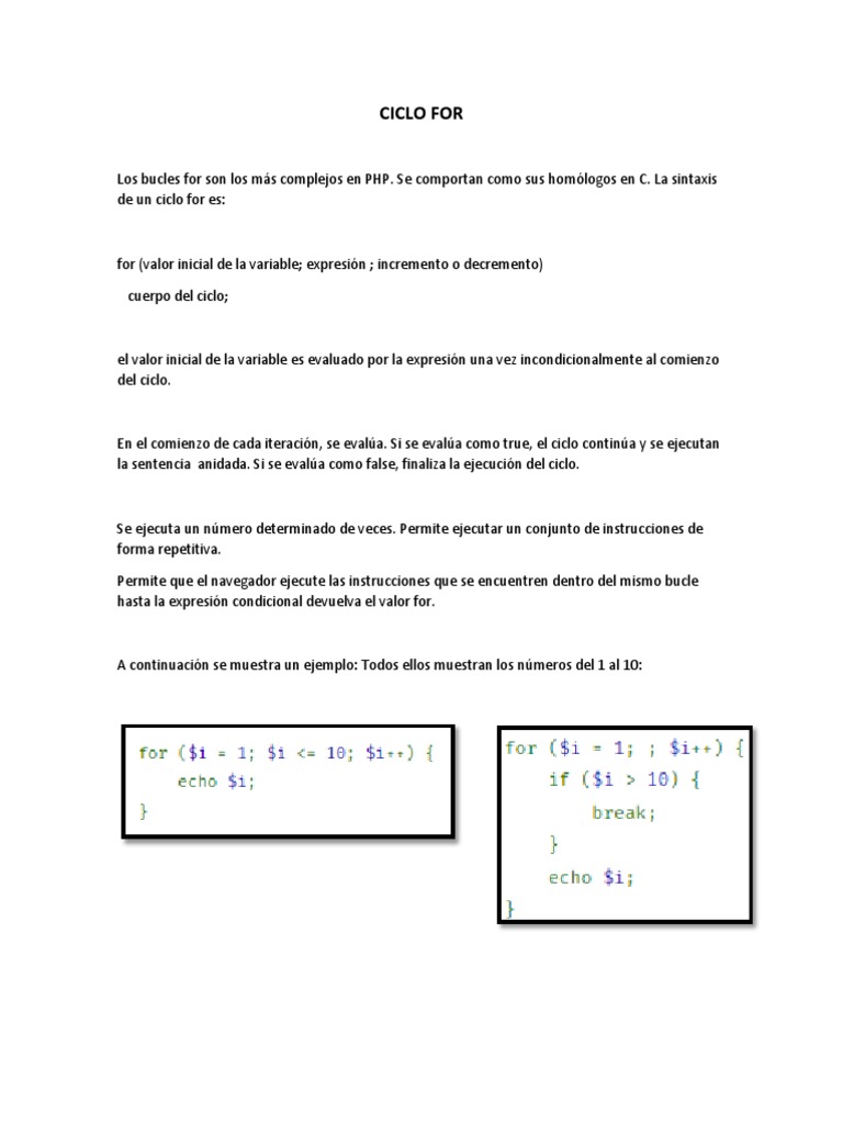 Ciclo For | PDF | Informática