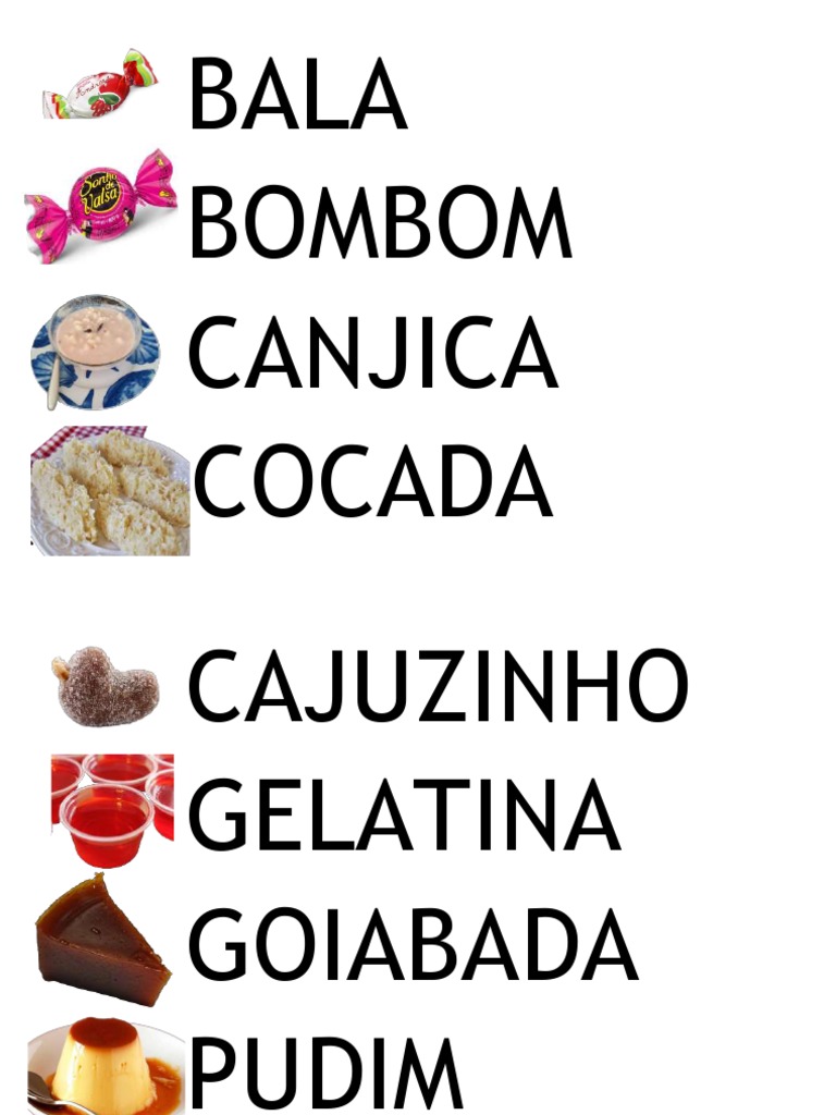 Lista de Doces | PDF