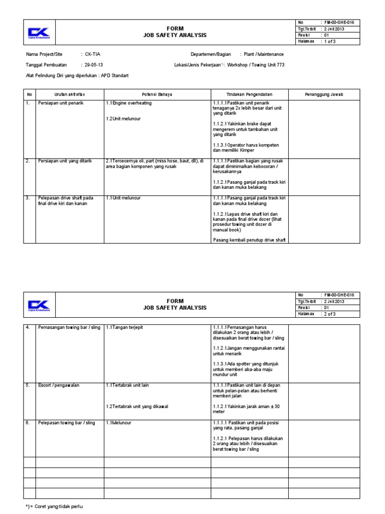 Towing Unit 773 | PDF