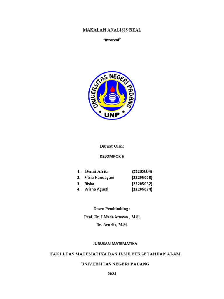 Makalah ANRIL INTERVAL KLP 5 | PDF