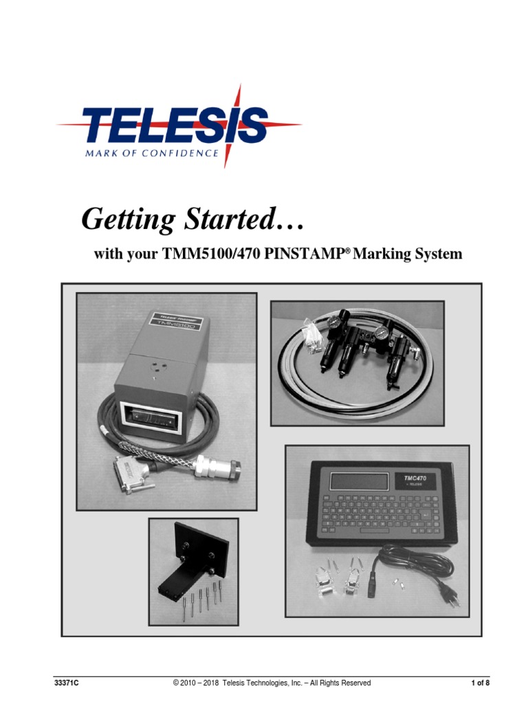 Getting Started : With Your TMM5100/470 PINSTAMP Marking System | PDF ...