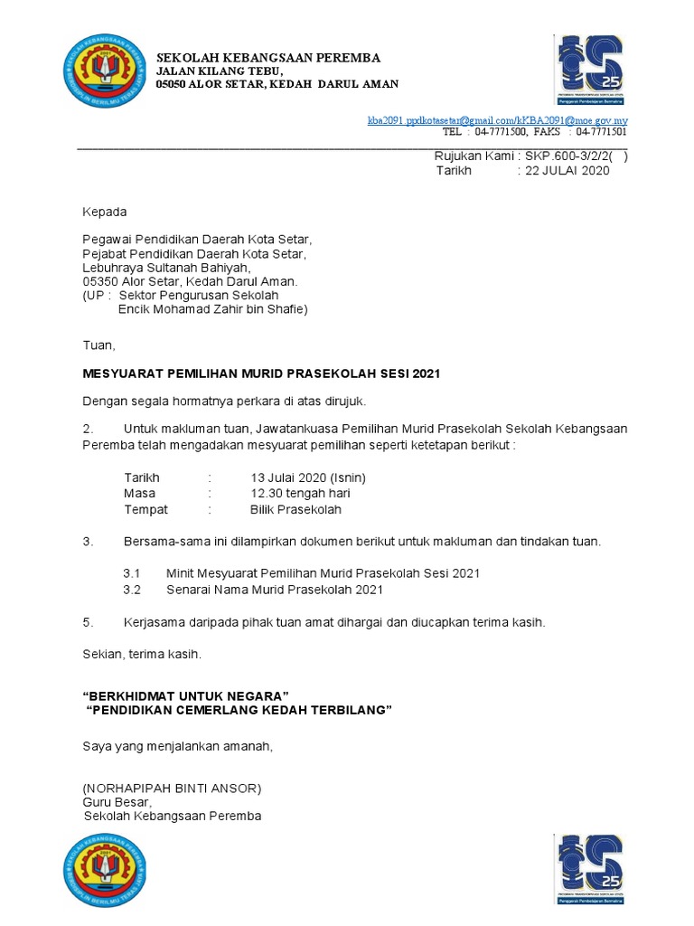 Surat Pra, Kantin, PPD | PDF