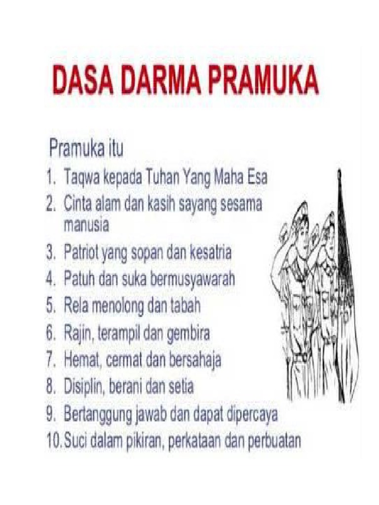 Teks Dasa Darma Pramuka | PDF