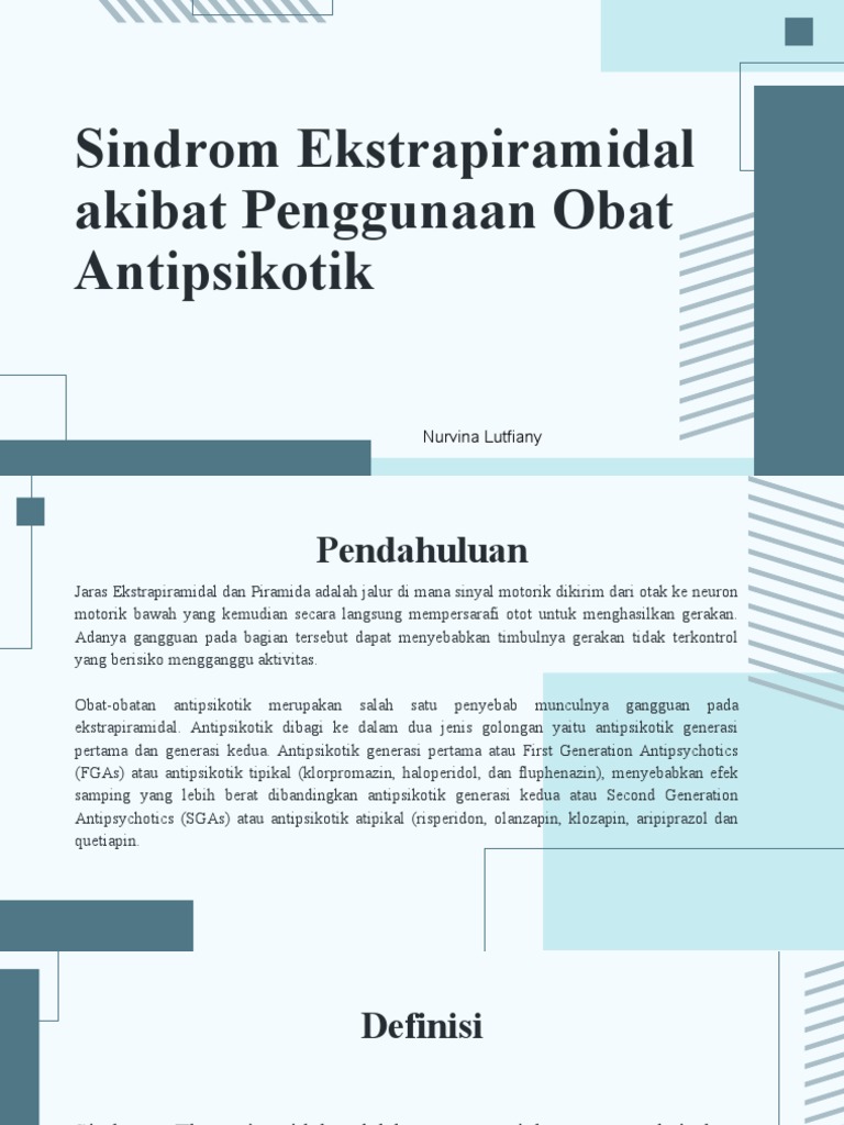 Tatalaksana Sindrom Ekstrapiramidal | PDF | Pengembangan Diri ...