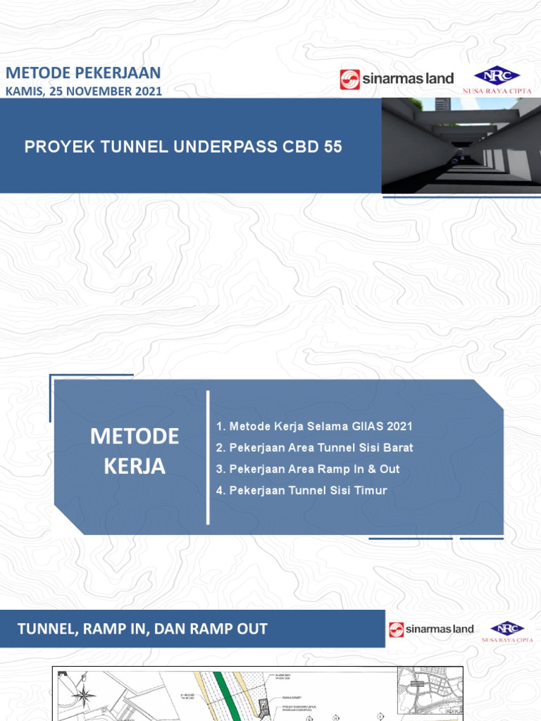 Metode Pekerjaan Tunnel BSD | PDF