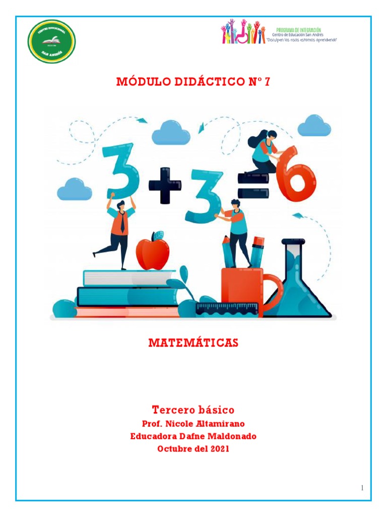 3o Básico Matematica Módulo 7 PDF | PDF | Aprendizaje | Dinero