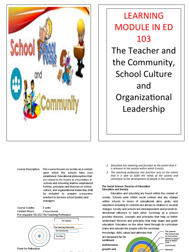 Learning Module in Ed 103 | PDF | Multiculturalism | Social Structure