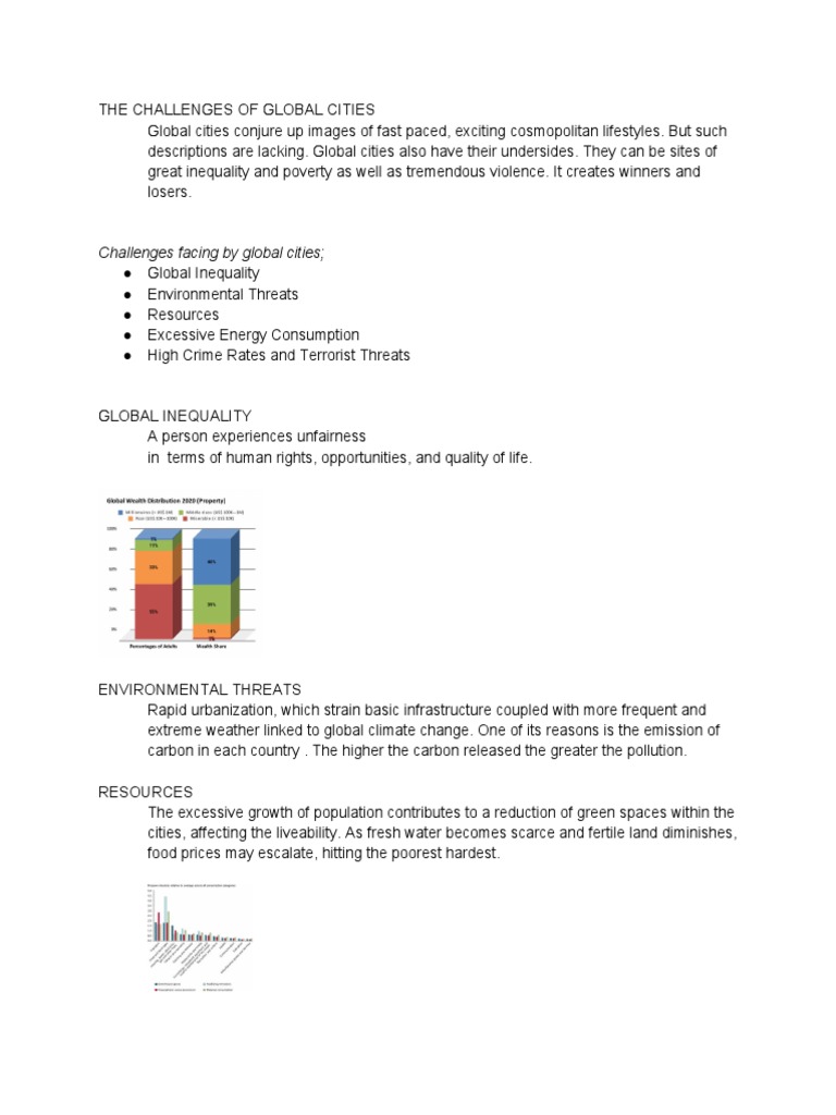 Challenges Facing Global Cities | PDF