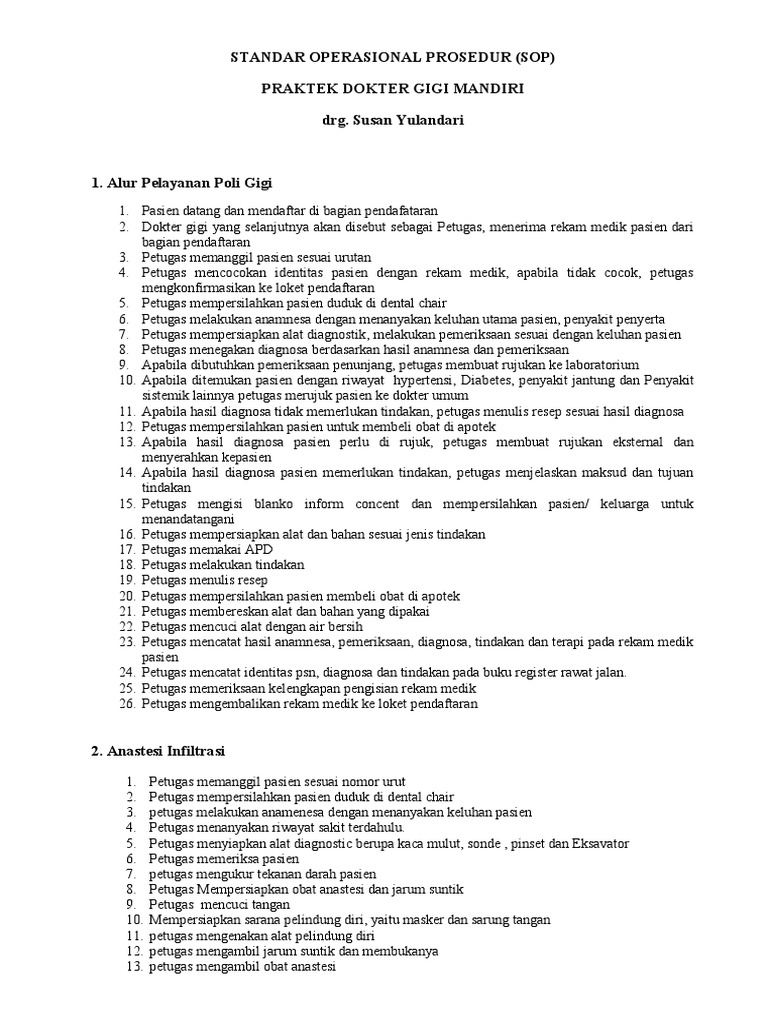 Docx Standar Operasional Prosedur Wsd Dokumentips Porn Sex Picture