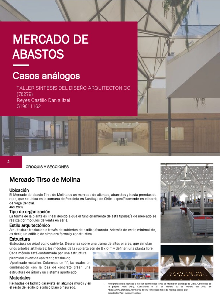 Mercado de Abastos | PDF | Diseño arquitectonico | Arquitectura