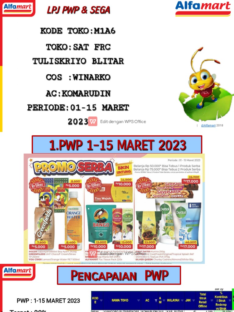 LPJ Maret PWP Dan Sega Tuliskriyo | PDF