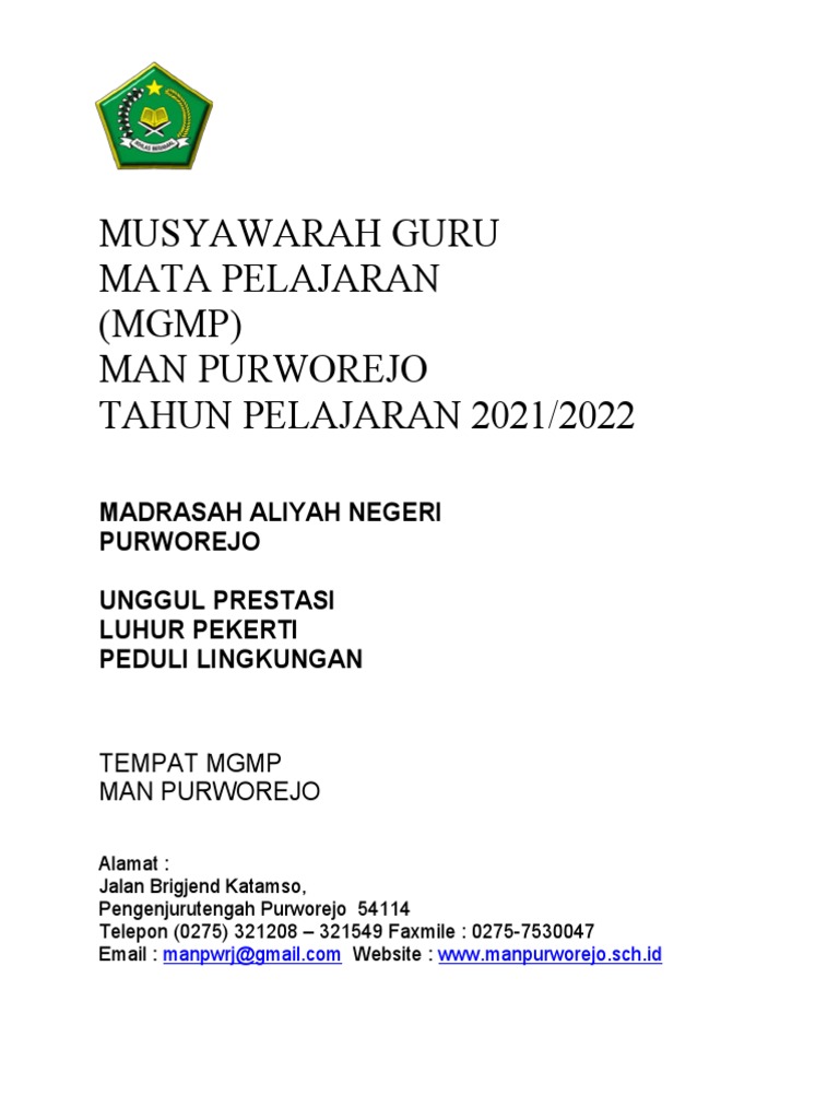 Cover MGMP Pak Hakim | PDF