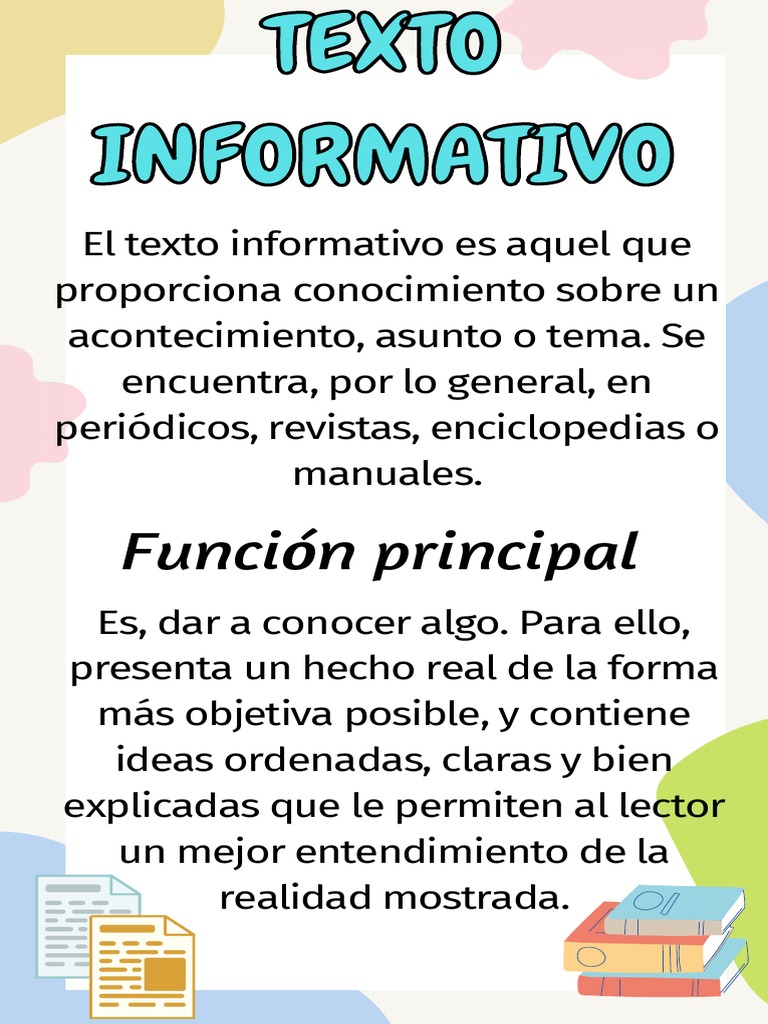 Texto Informativo | PDF | Conocimiento | Información