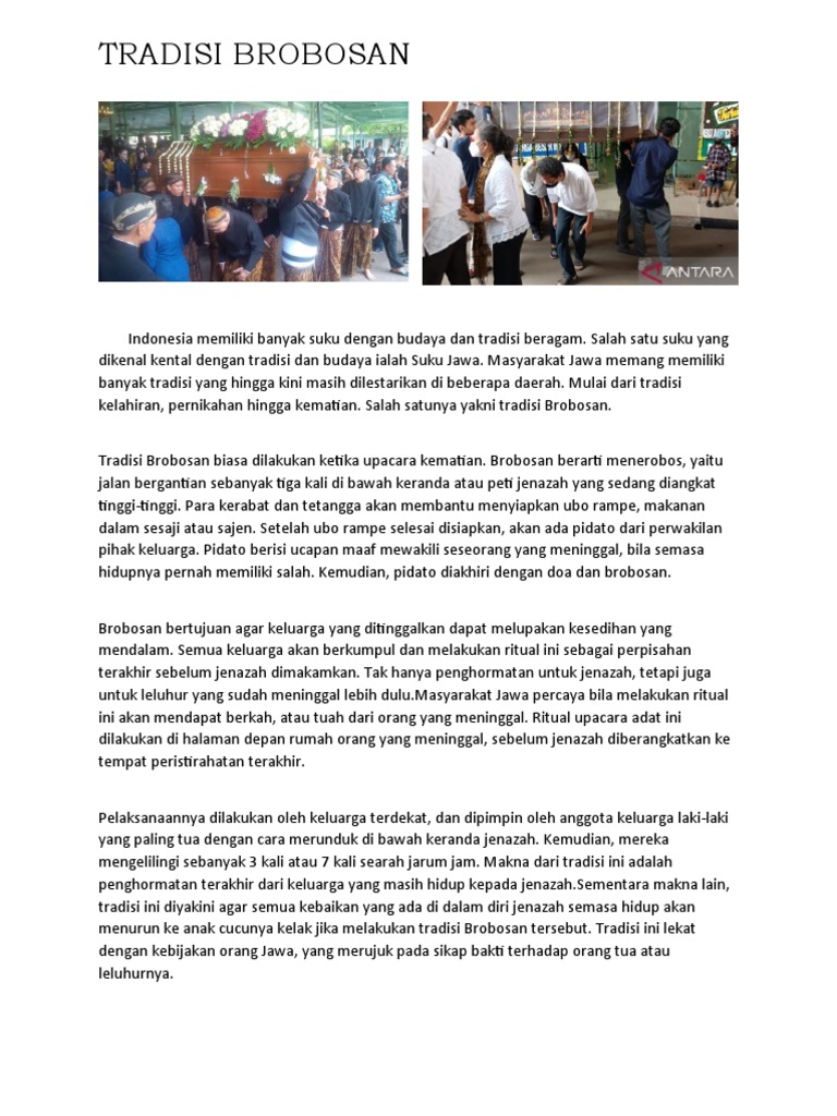 Tradisi Brobosan | PDF