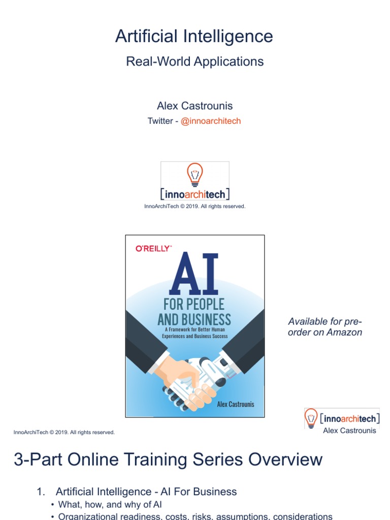RealWorldApplications AI PDF | PDF | Artificial Intelligence ...
