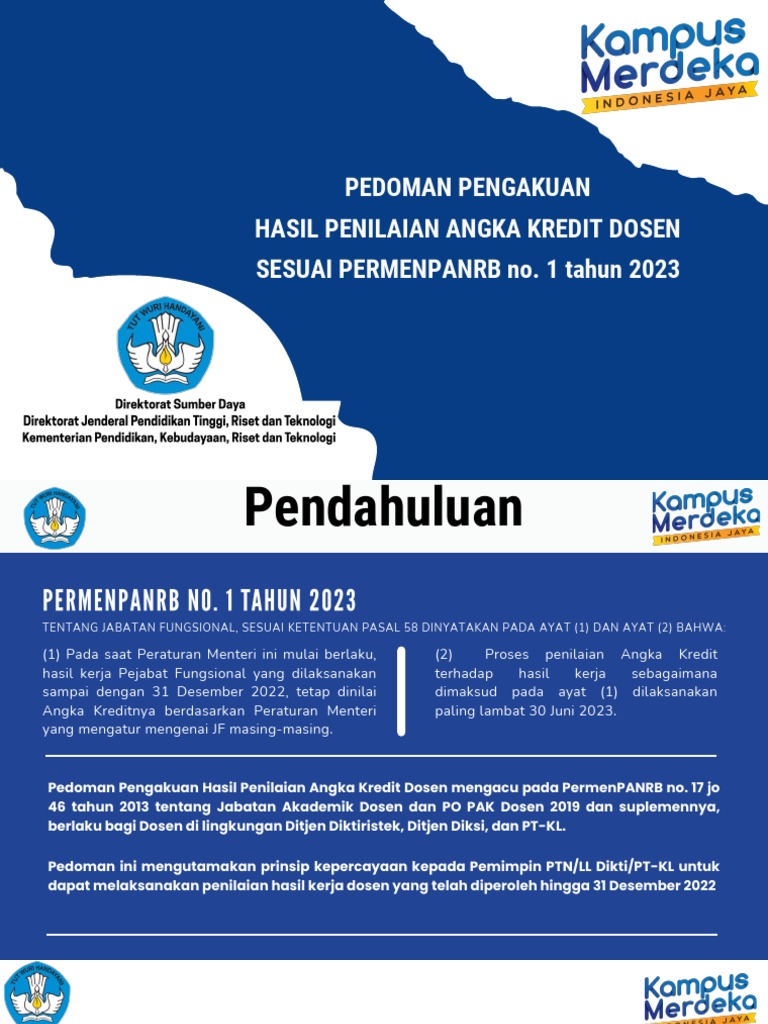 Pedoman Pengakuan Hasil Pak Dosen 10.03.2023 PDF | PDF