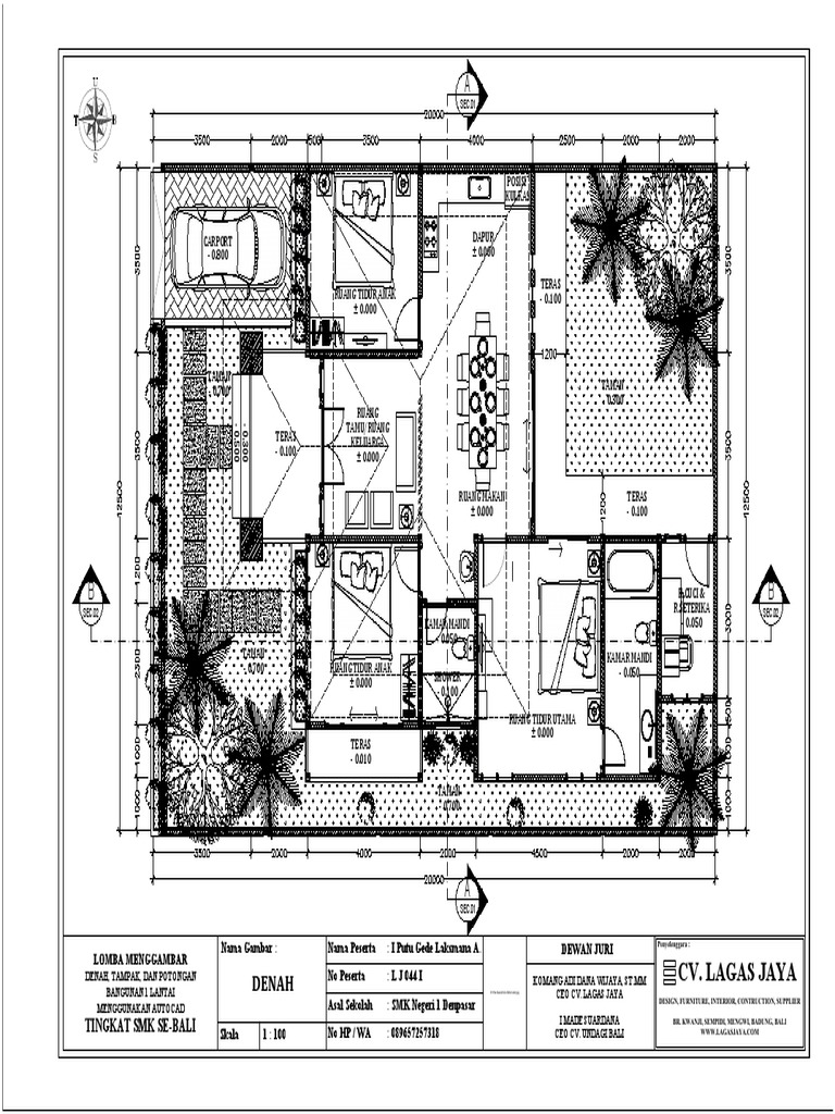 Denah 1 Sketsa | PDF