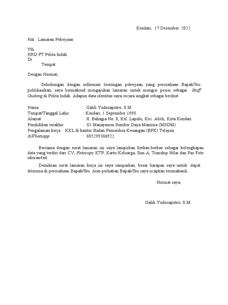 CV PT Pelita Indah | PDF