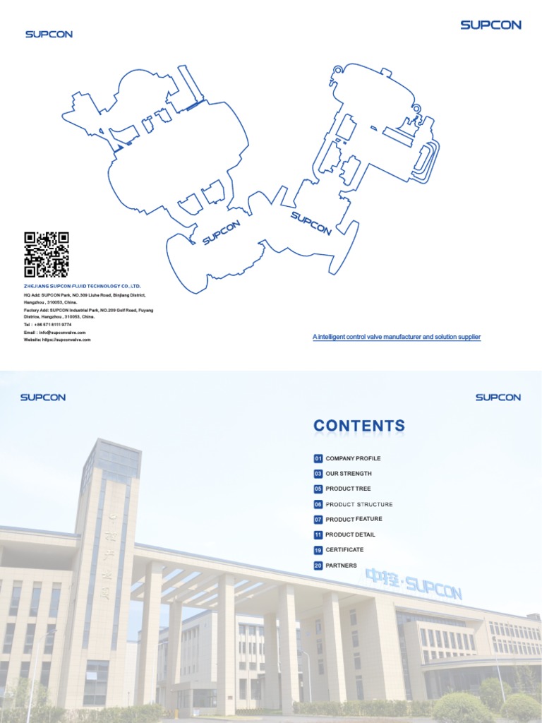SUPCON Control Valve Company Profile | PDF | Valve | Actuator