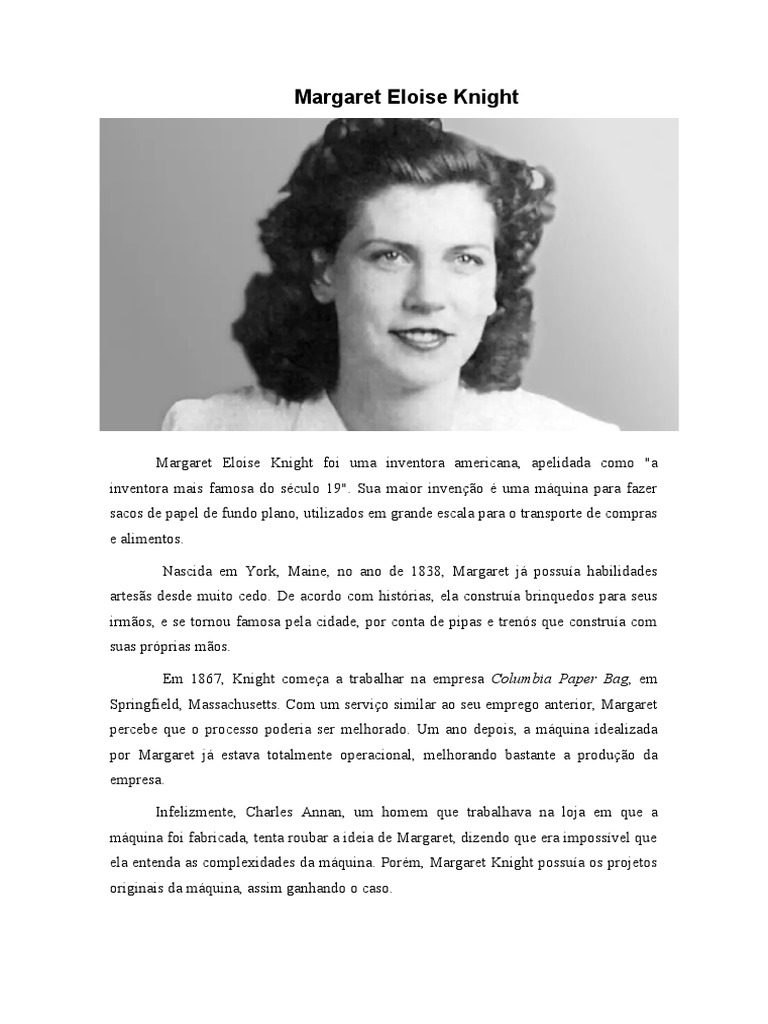 Margaret Eloise Knight | PDF