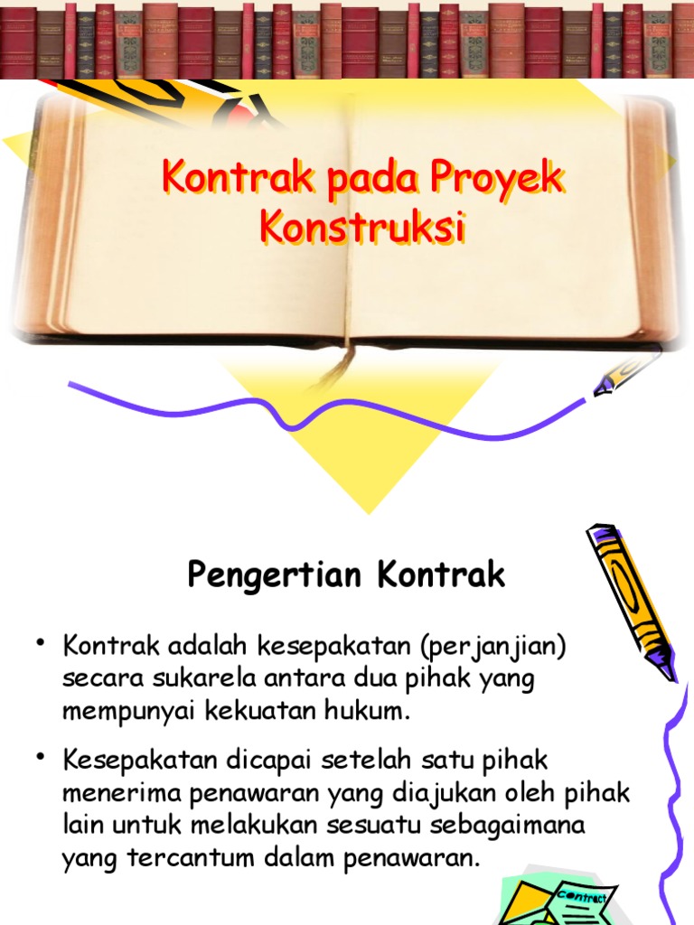 Kontrak_pada_Proyek_Konstruksi.pptx.pptx [Repaired] | PDF
