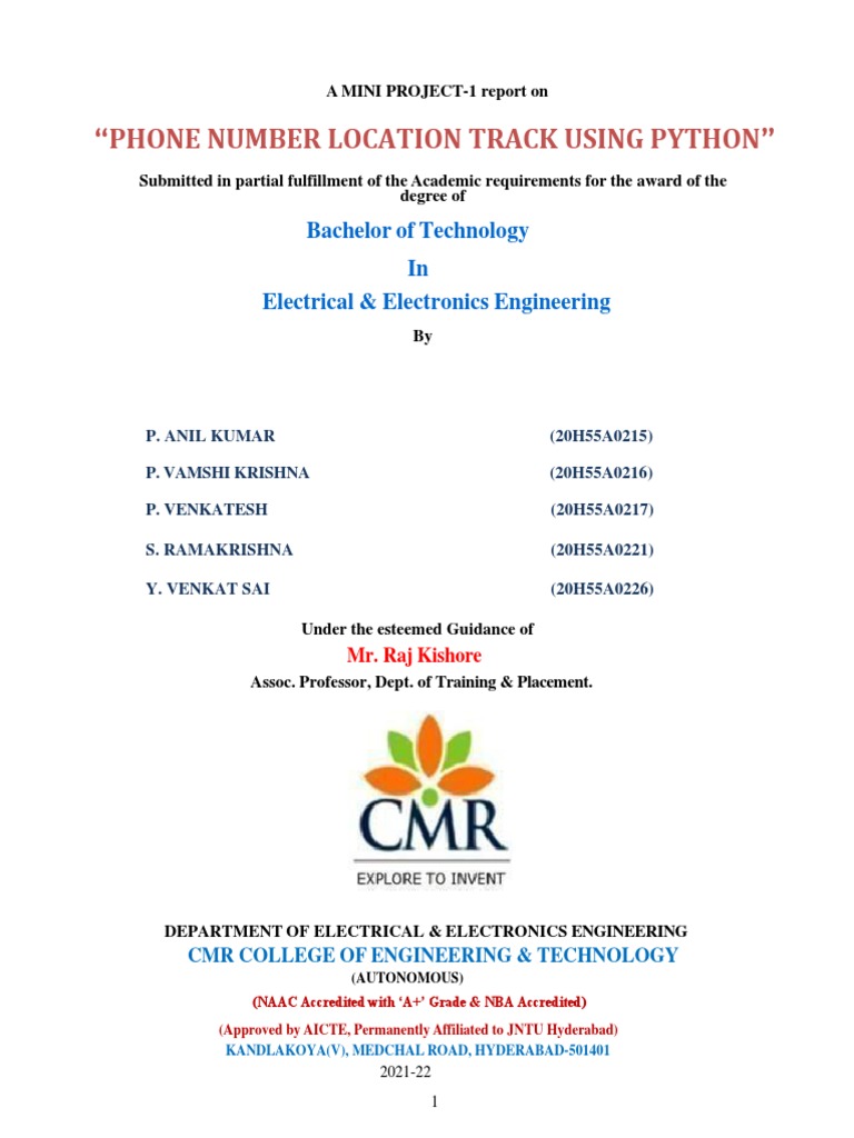 PHONE TRACKING Using Python | Download Free PDF | Mobile Phones | Computing