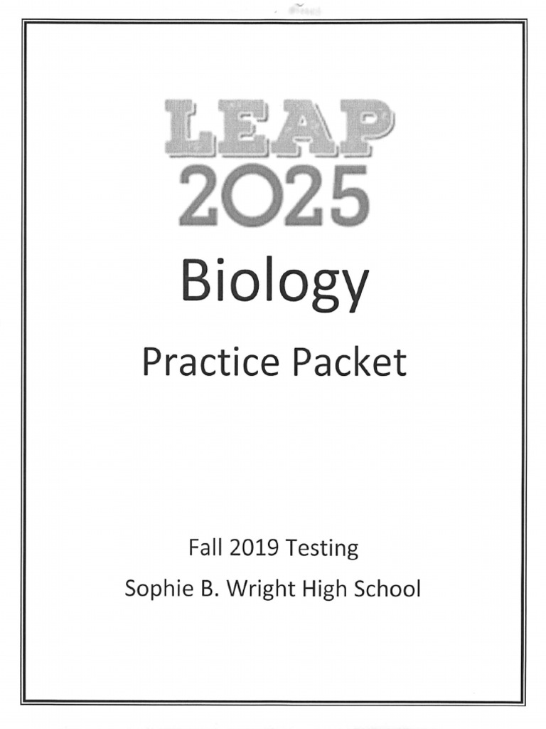 Biology Practice Packet Fall 2019 | PDF