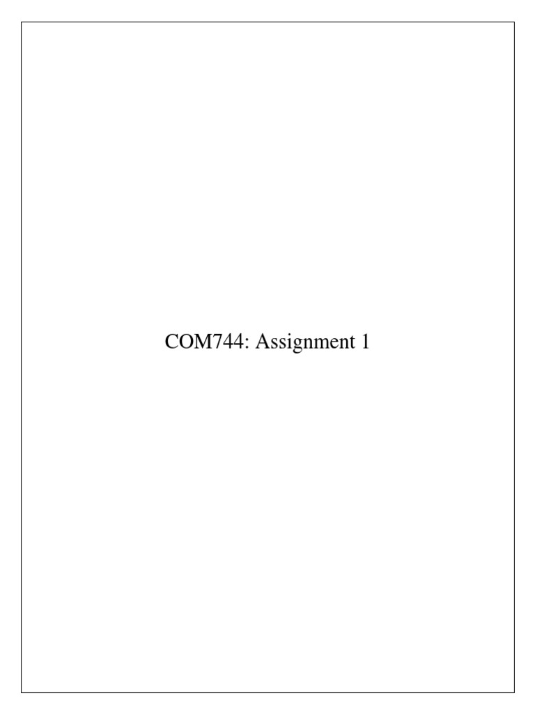 COM744 Assignment 1 Information Security | PDF | Information Security | Security
