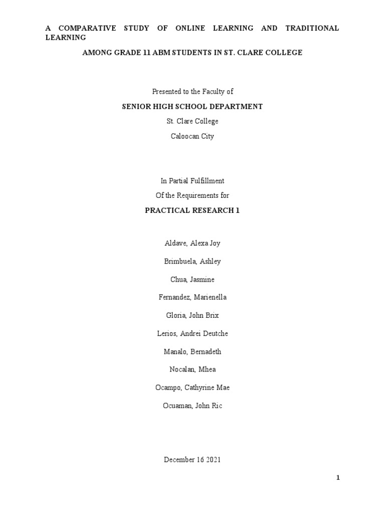 Group 3 Research Paper | PDF | Methodology | Educational Technology