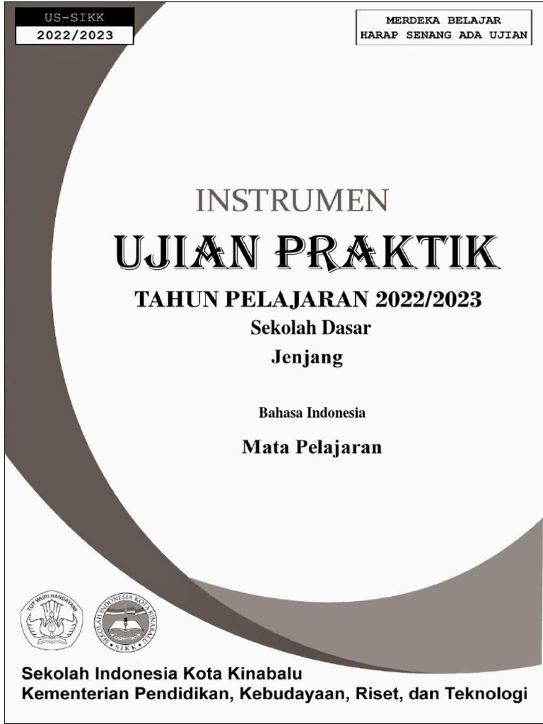 Format Soal Ujian Praktik SD | PDF