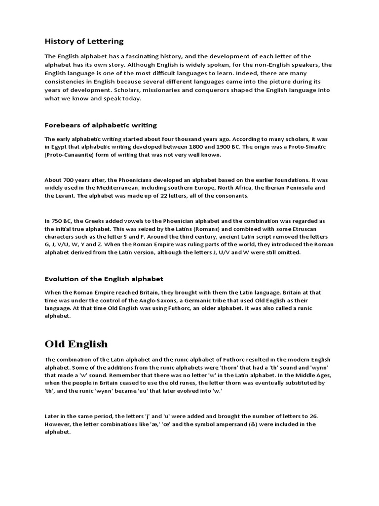 Lettering | PDF | Alphabet | English Language