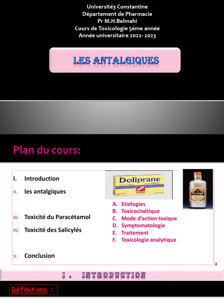 14 Antalgiques PDF | PDF | Antalgique | Aspirine
