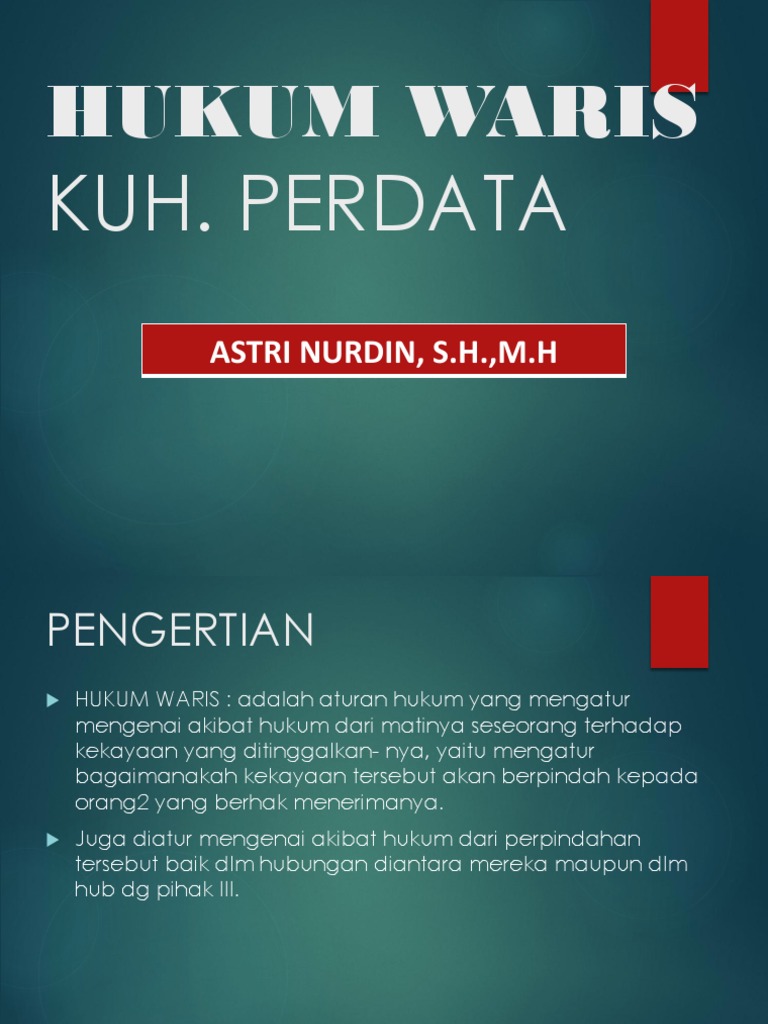 Hukum Waris BW Astri | PDF