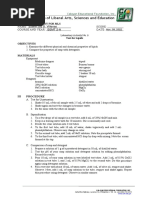 Acrolein Test for Glycerol Detection | PDF