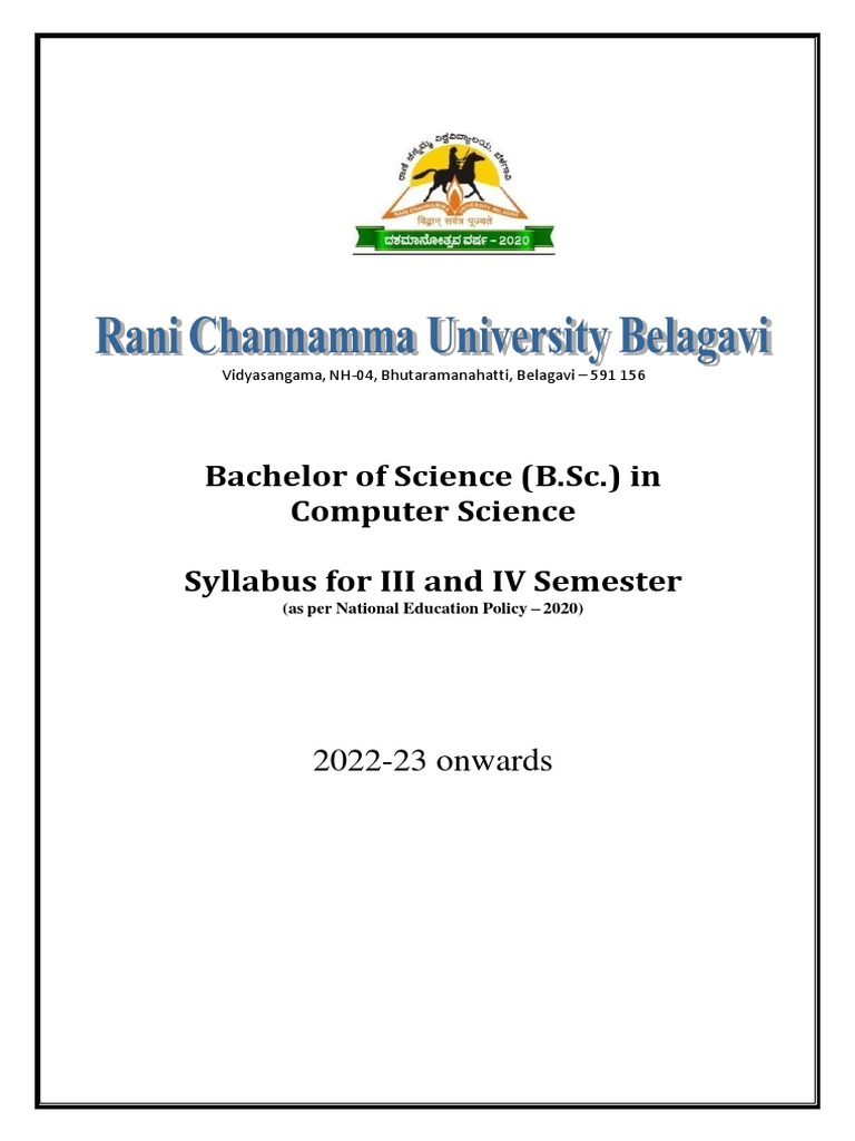 BSC CS Iii - Iv Sem PDF | PDF | Class (Computer Programming) | Databases BSC CS Iii - Iv Sem PDF | PDF | Class (Computer Programming) | Databases