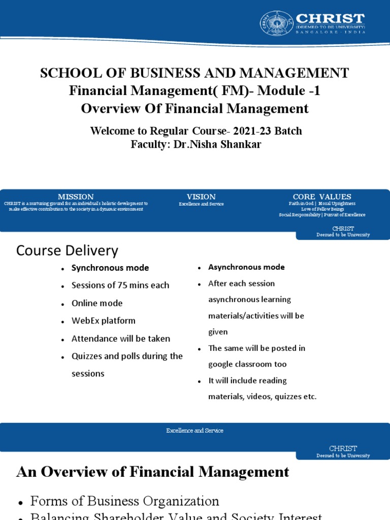 FM 1 PDF | PDF | Stocks | Financial Capital