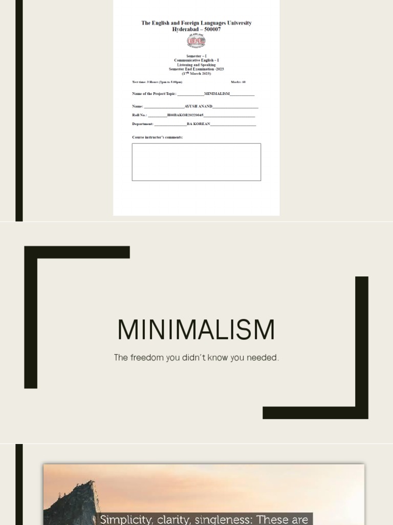 MINIMALISM | PDF | Minimalism