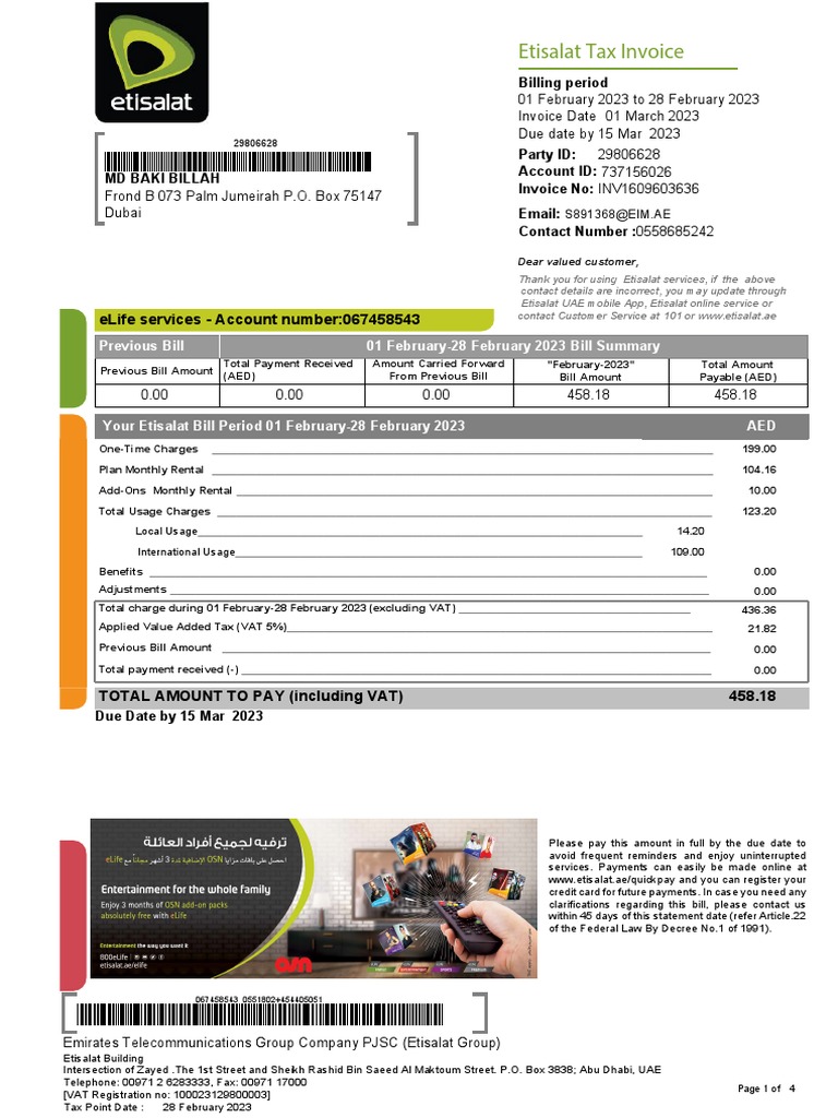 Bill Invoice 1609616736 1 | PDF | Value Added Tax | Credit Card