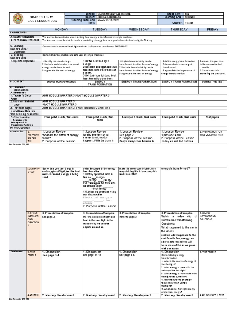 Science Week 5 - Q3 | PDF | Learning | Heat