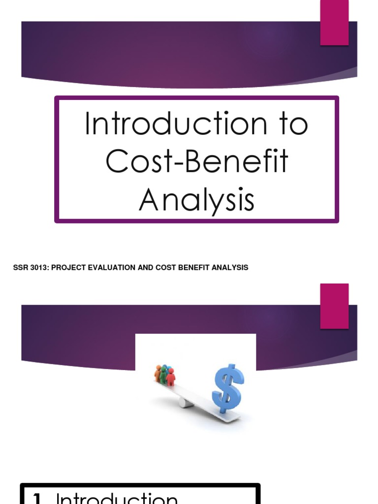 Introduction To Cost Benefit Analysis | PDF | Cost–Benefit Analysis | Cost