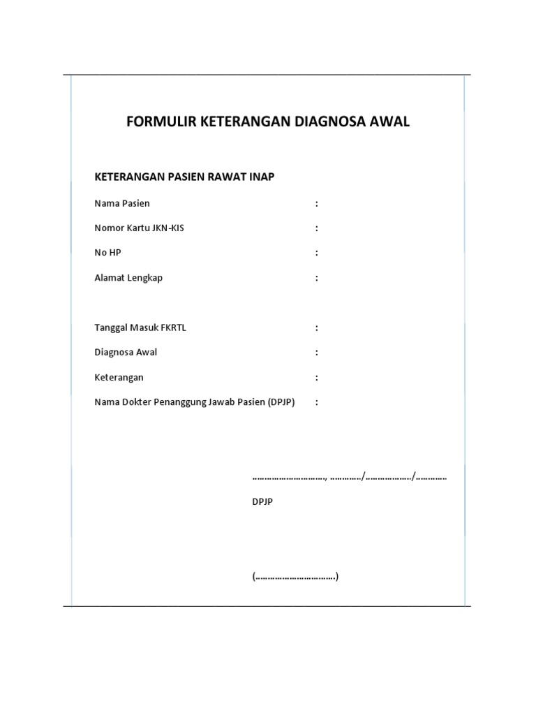 Formulir Keterangan Denda | PDF