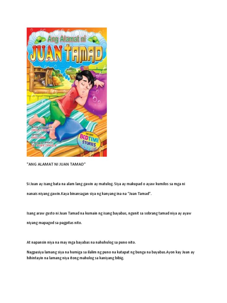 Ang Alamat Ni Juan Tamad Pdf
