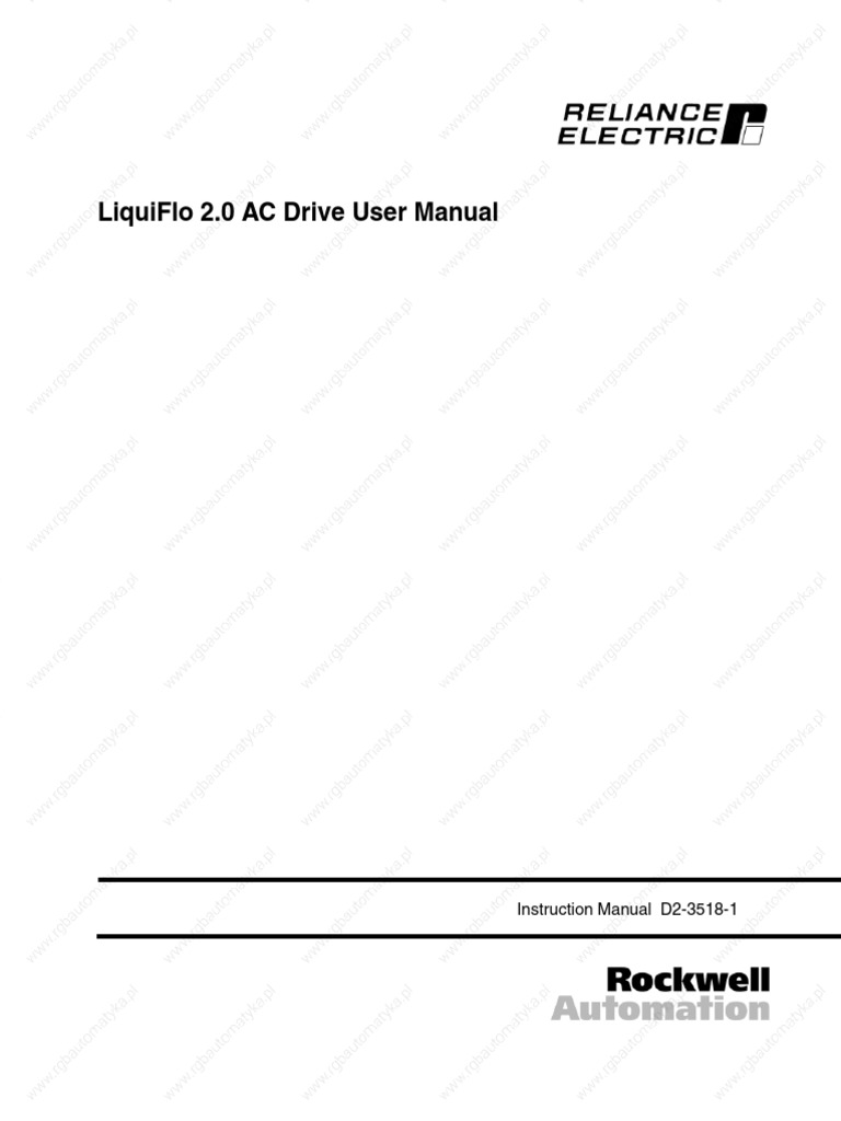 LF200608CCR Inverter Falownik Reliance Electric Manual PDF | PDF | Power Supply | Power Inverter