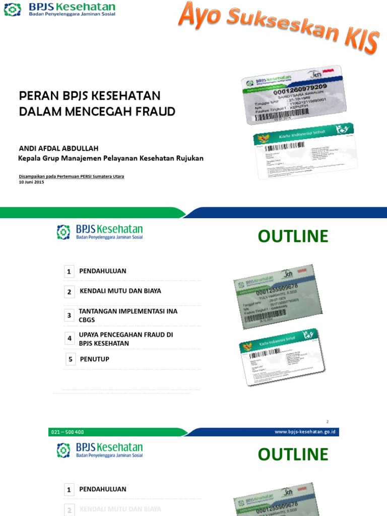 Peran BPJS Kesehatan Dalam Mencegah Fraud - PERSI SUMUT Final | PDF