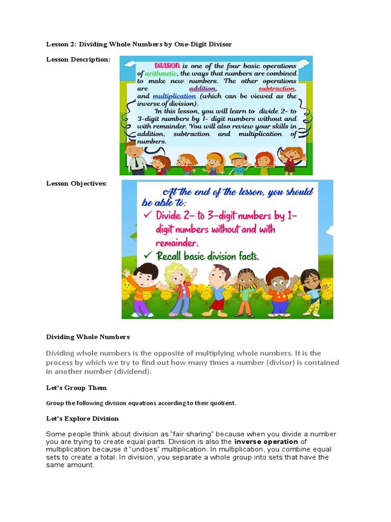 Division Concepts | PDF