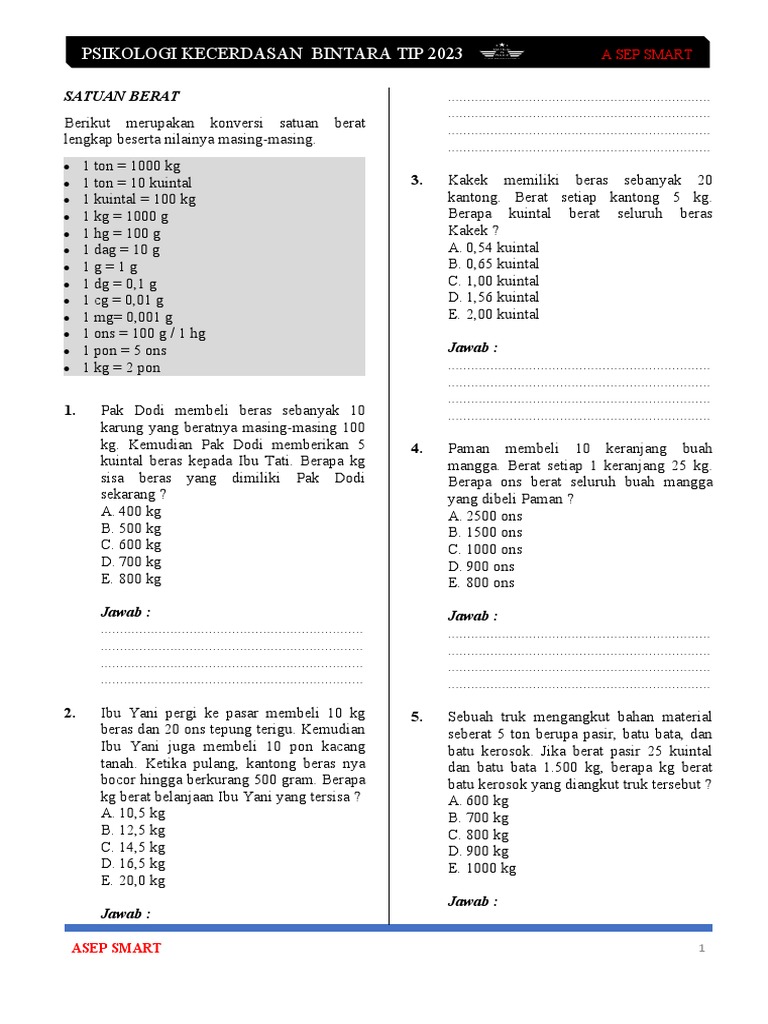 Soal Psi Matematika | PDF