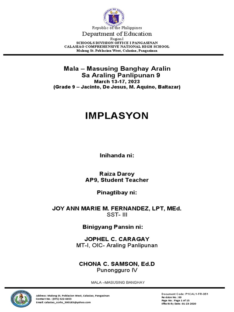 IMPLASYON | PDF