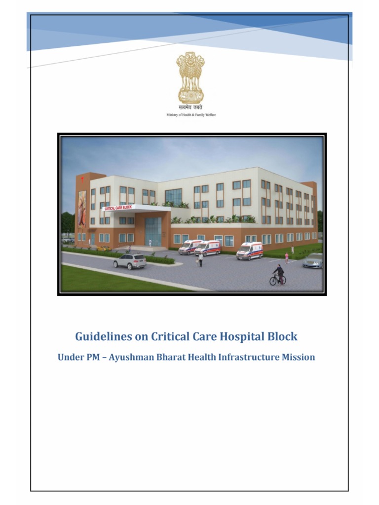 Guideline On Critical Care Hospital Blocks - PM-ABHIM PDF | PDF