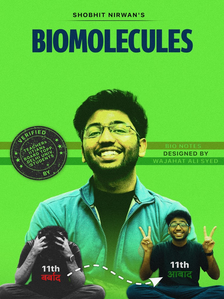 Biomolecules Shobhit Nirwan 2 Pdf Pdf Metabolic Pathway Metabolism