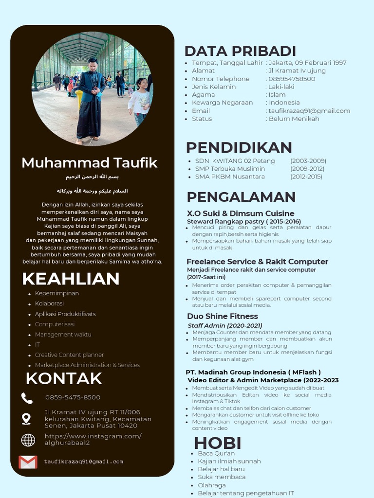 Contoh Curriculum Vitae | PDF